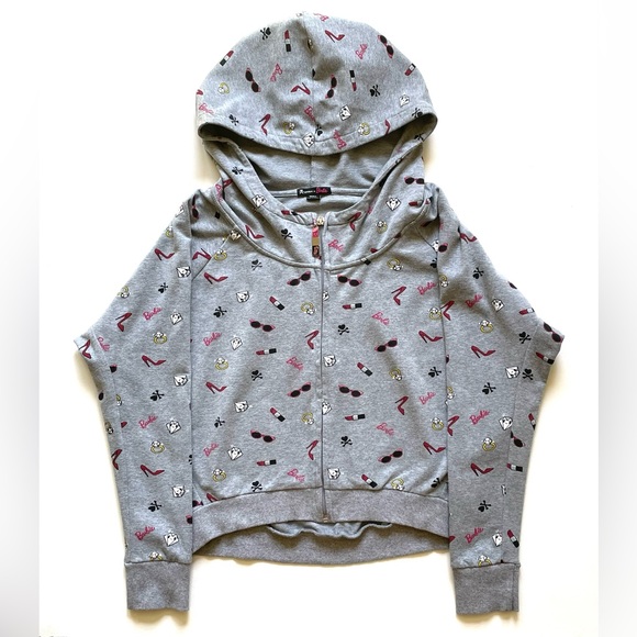 tokidoki | Tops | Vguc Tokidoki X Barbie Collaboration Gray Zip Hoodie ...